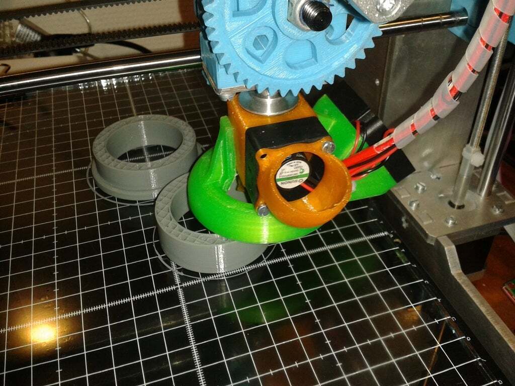 Free STL file Fan duct for E3D-V5 30 mm fan 🔧 ・Template to download and ...